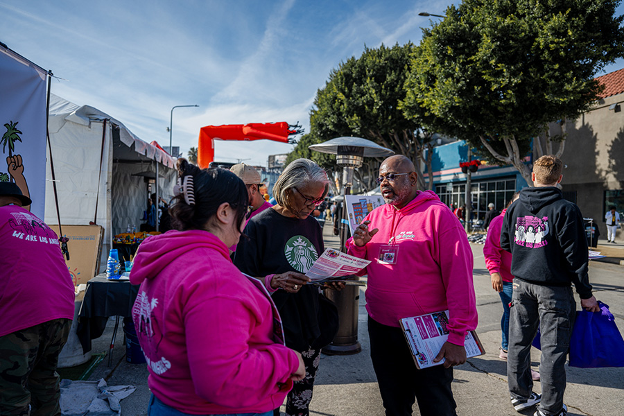 Mayor Karen Bass Thanks Outreach Workers at the We Are LA Resource ...