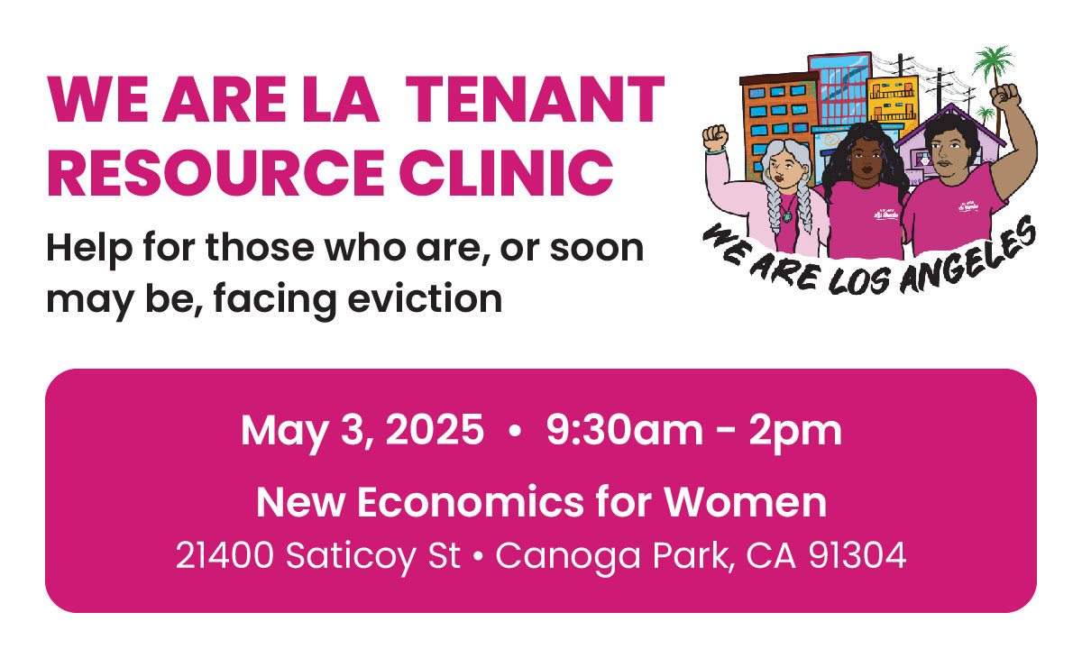 We Are LA Tenant Resource Clinic - May 3, 2025 - Mayor's Fund for Los Angeles